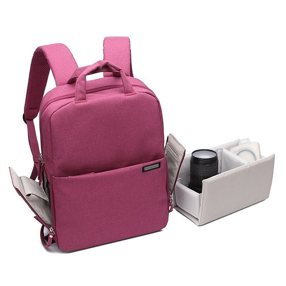 Gray Professional Fashion Multifunction DSLR Camera Bag Waterproof Dur ...