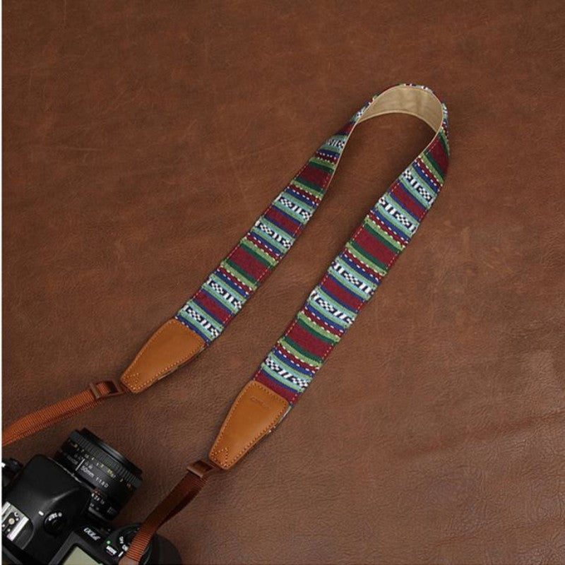 Blue Strap Handmade Leather Camera Strap Bohemia Style 7226 – icambag