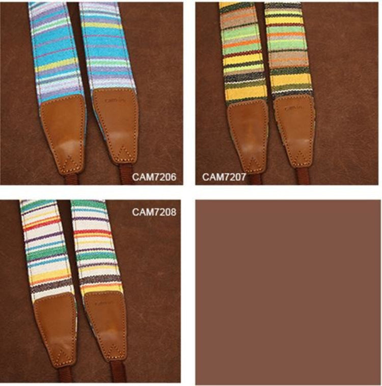 Soft Cotton DSLR Camera Stripe Handmade Leather In Bohemia CS063 – icambag