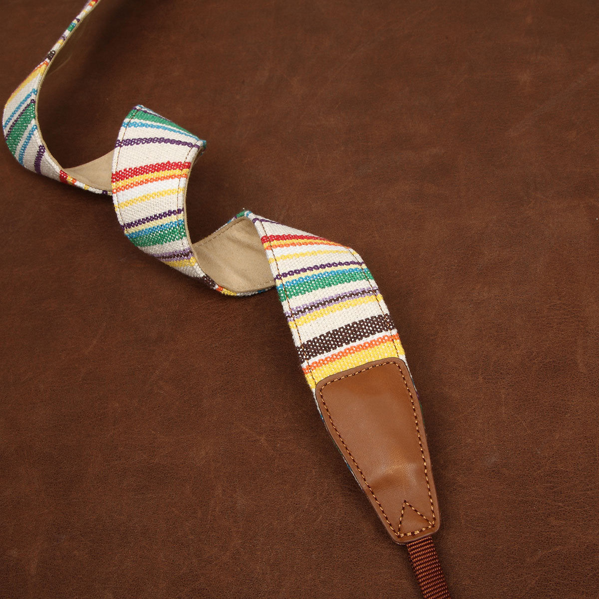 Soft Cotton DSLR Camera Stripe Handmade Leather In Bohemia CS063 – icambag